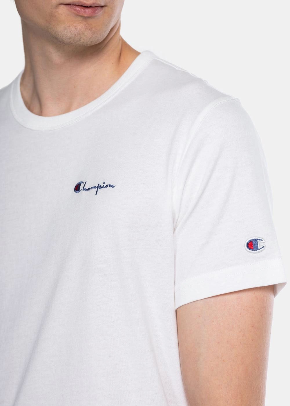 Champion Premium Script Logo Back Crew Neck T-Shirt (214279-WW001) - 19 ...