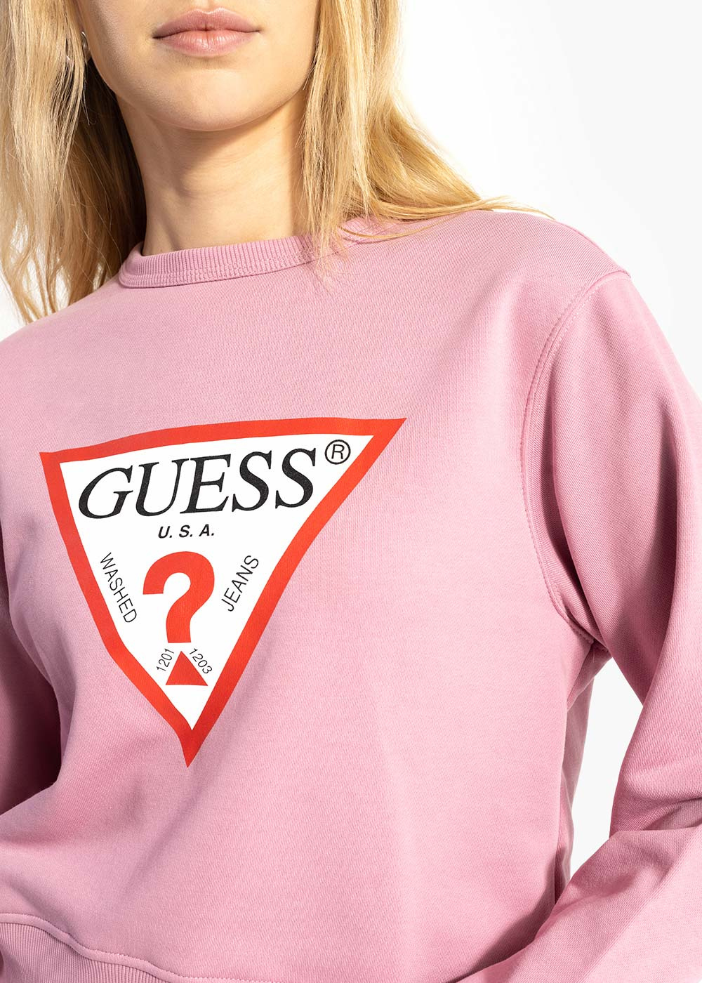 Damen Sweatshirts Guess CN ORIGINAL FLEECE - 57,99 € - Sneaker Peeker ...