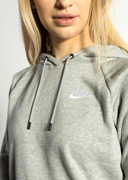 Damen Kapuzenpullover Grau Nike Essential Fleece Hoodie 36 99