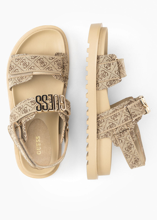 Damen Sandalen Beige GUESS Fabelis - 68,99 € - Sneaker Peeker - Größte ...